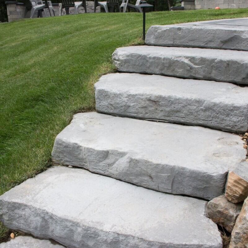 Rockface Steps - State Material Mason Supply