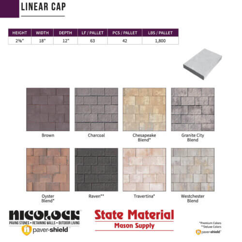 Linear Cap - State Material Mason Supply