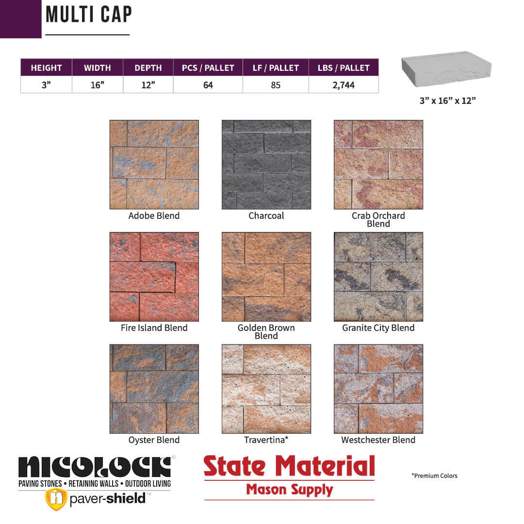 Rock Multi Cap Grande - State Material Mason Supply