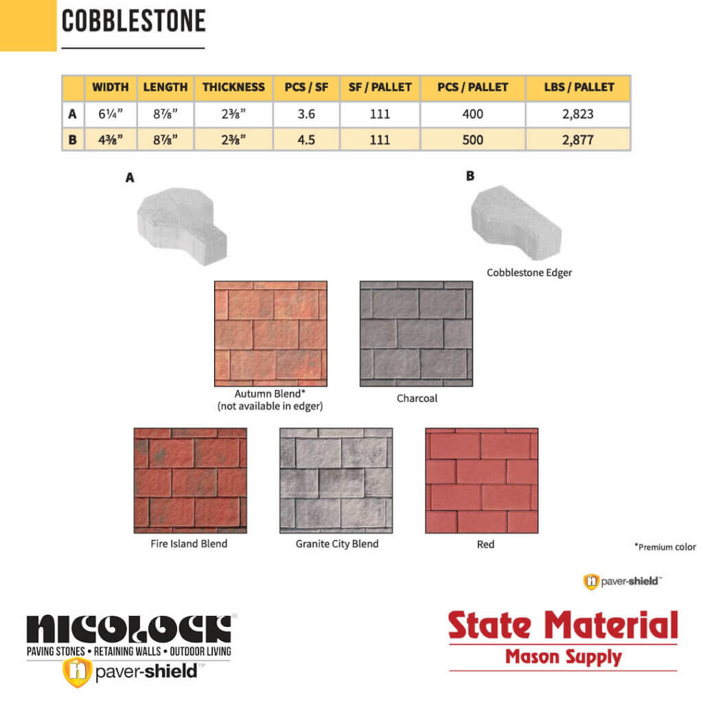 Nicolock Cobblestone Paver-Shield Pavers