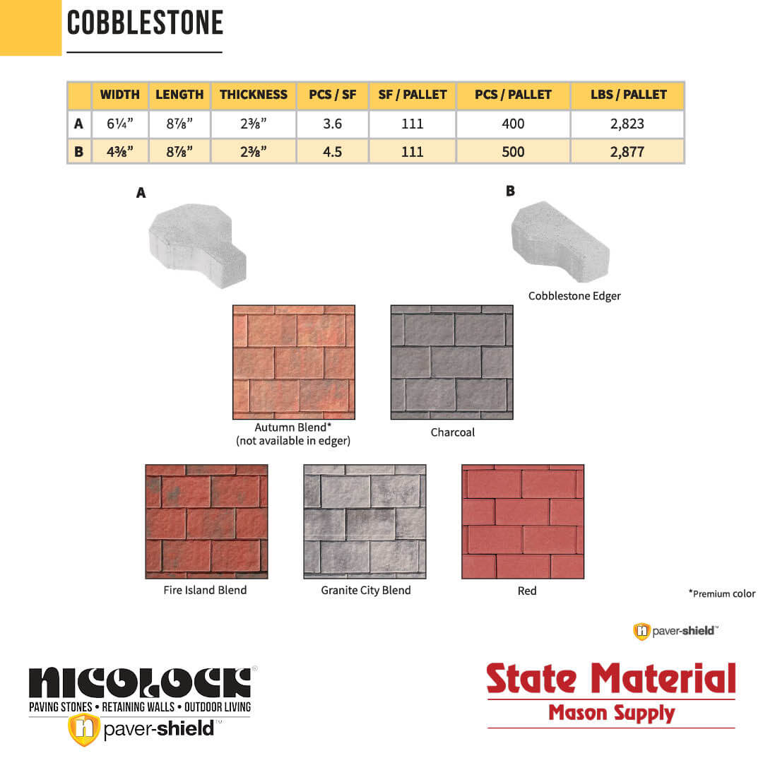 Nicolock Cobblestone Paver-Shield Pavers