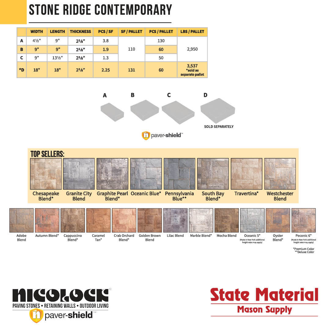 Eco-Ridge 80MM - State Material Mason Supply