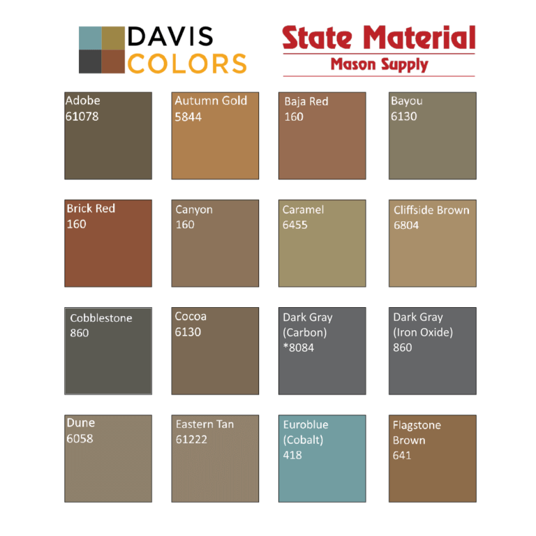 Lehigh Colored Mortar - State Material Mason Supply