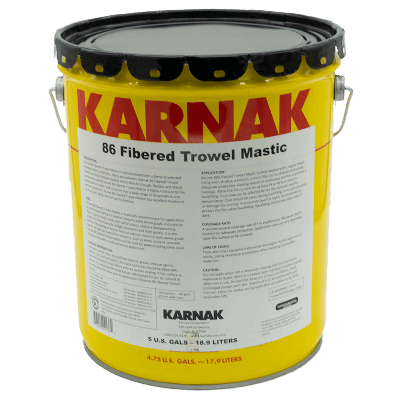 86 Fibered Trowel Mastic - State Material Mason Supply