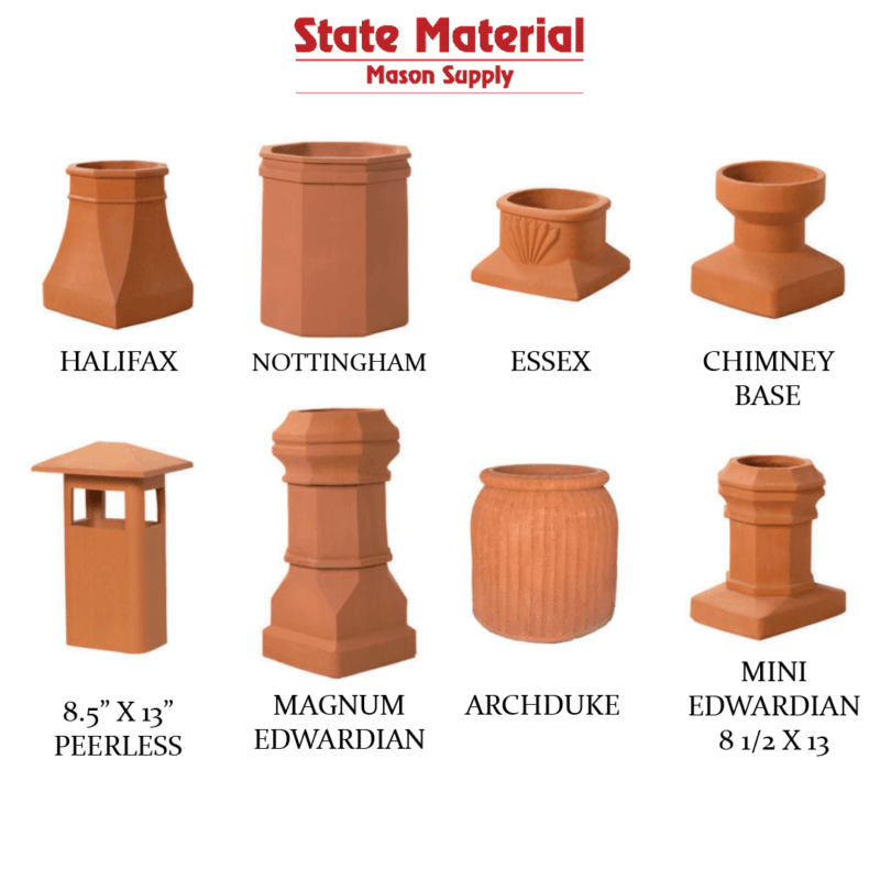 Custom Chimney Pots - State Material Mason Supply