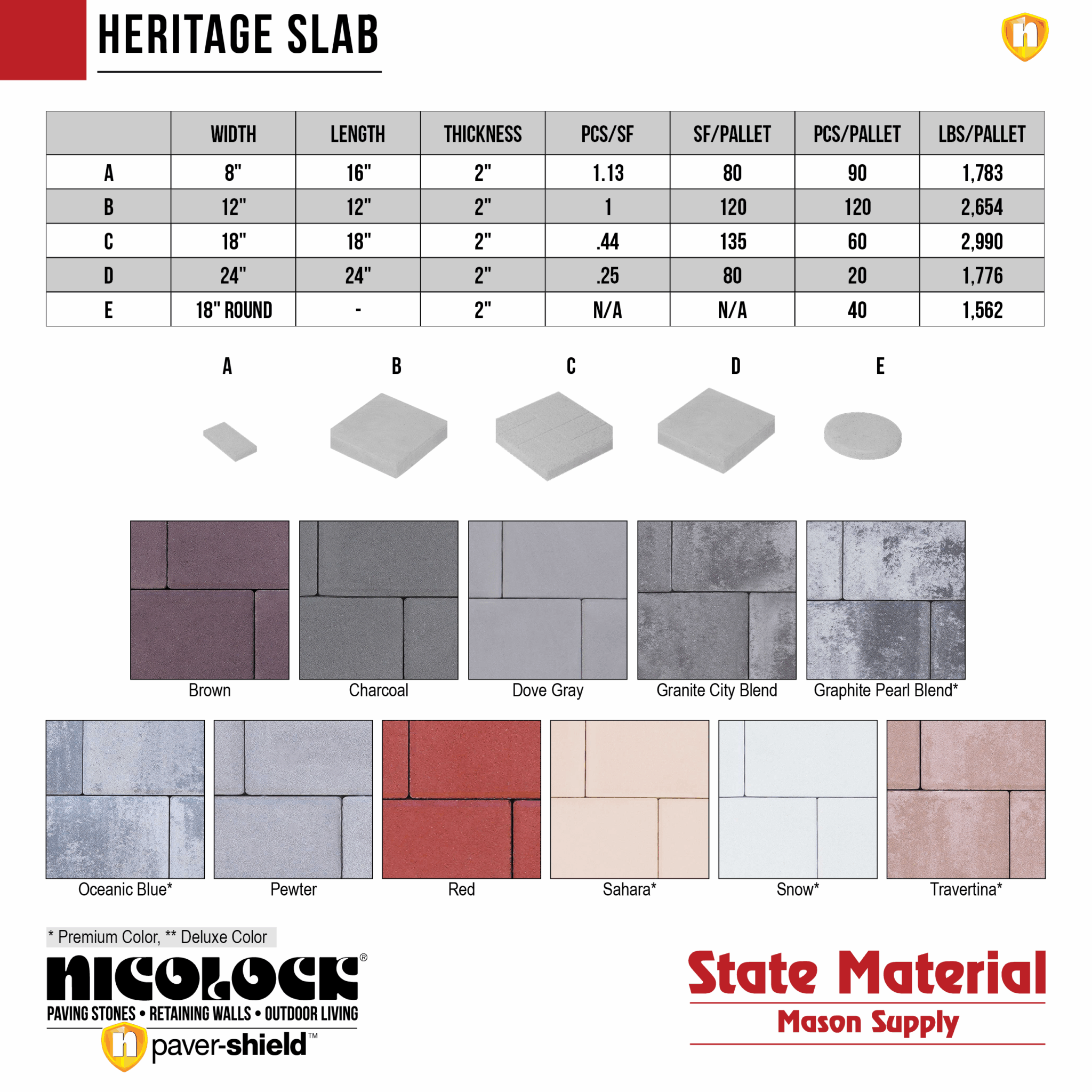 Heritage Slab Sahara - State Material Mason Supply