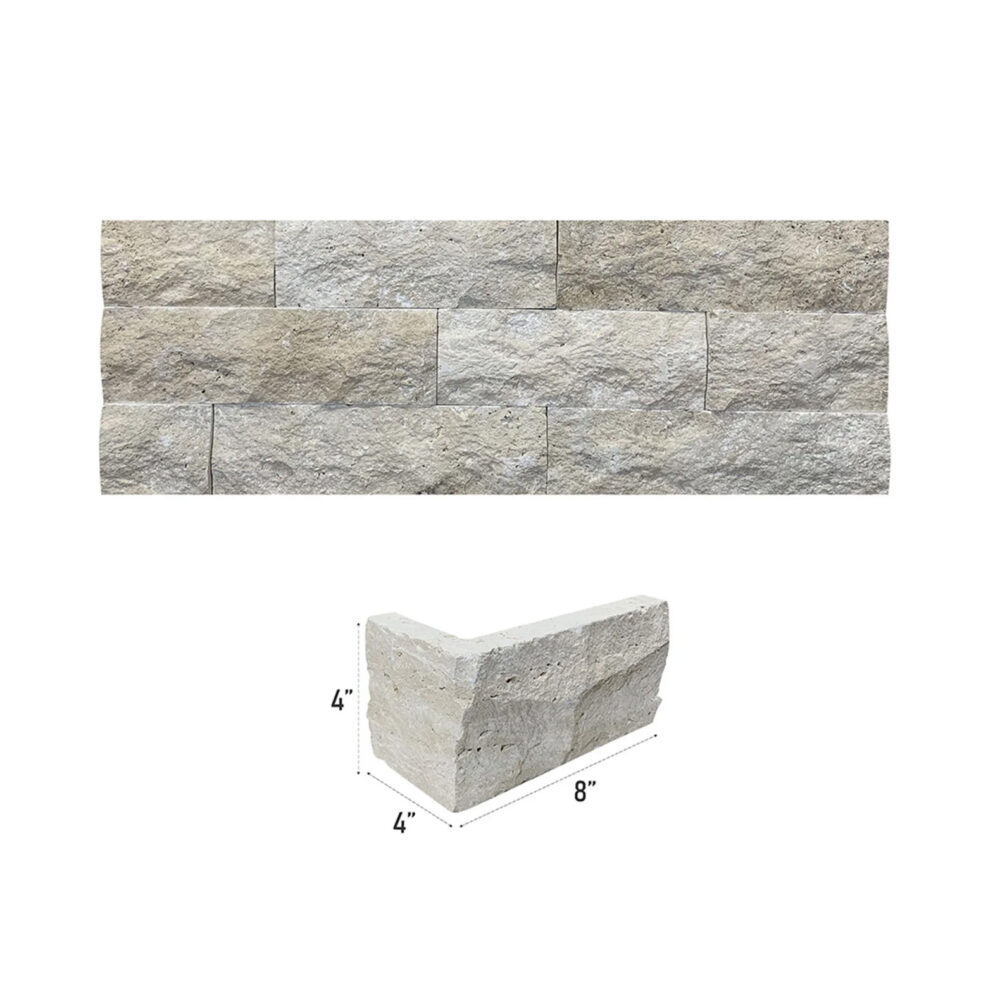 Ivory Travertine Splitface - State Material Mason Supply